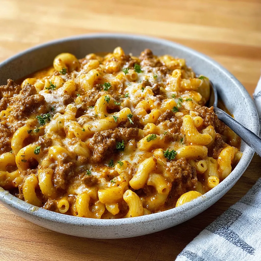 Homemade Hamburger Helper gives 30m creamy, cheesy delish.